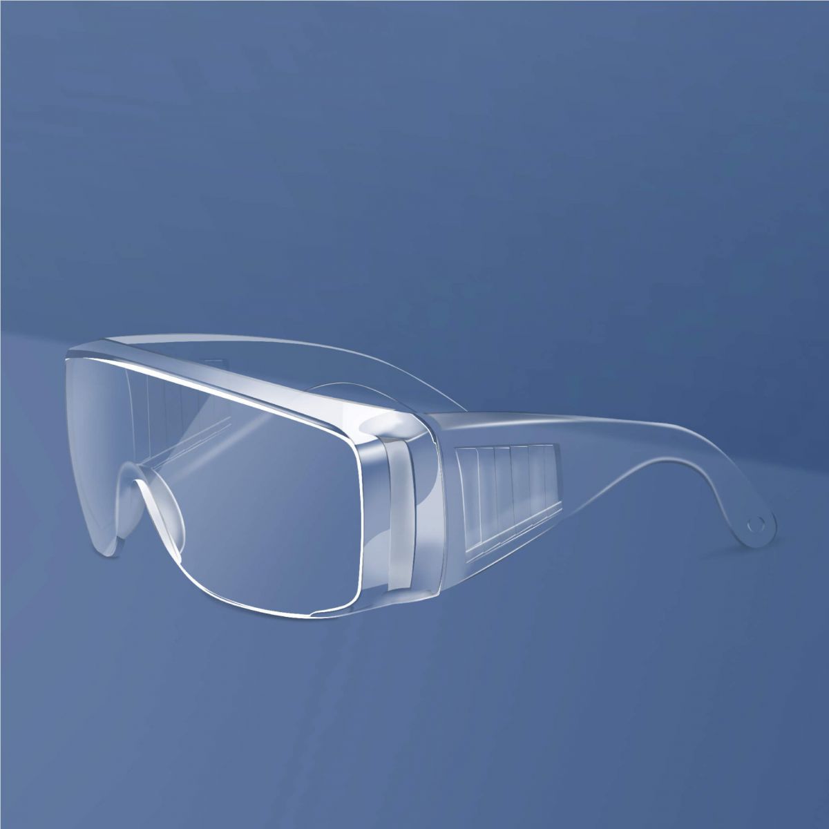 Safety Glasses Anti Virus Anti Saliva Clear Pc Frame Anti Impact Ansi